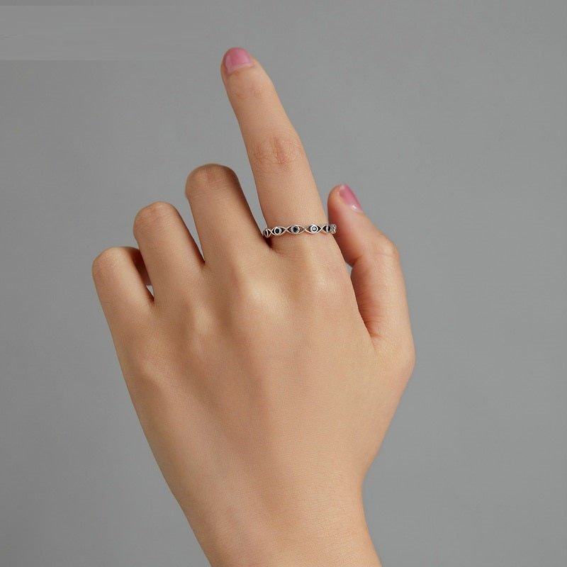 Eye Shaped Evil Eye Finger Wrap Ring – Lucky.Evil-Eye.Shop